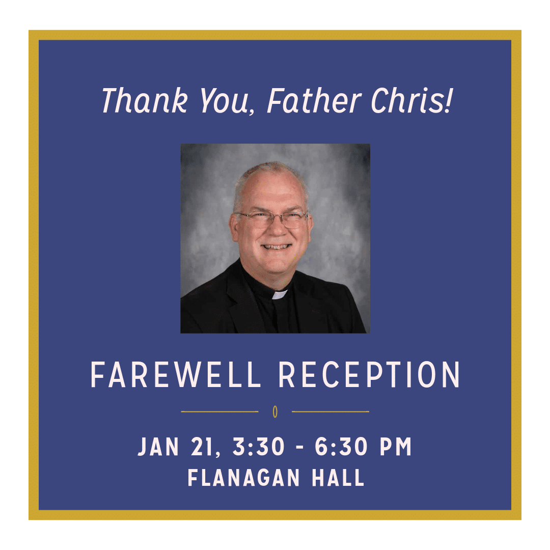 Farewell Reception For Fr. Chris Cordes On Jan 21 From 330 630 PM In ...