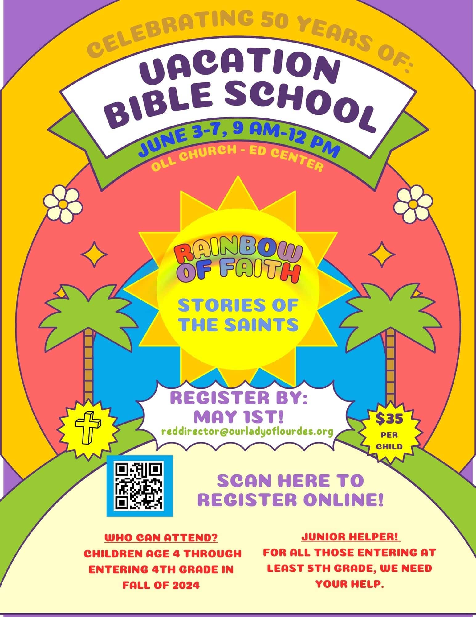 VBS New Flyer 2024 | Our Lady of Lourdes
